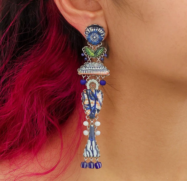 PRE-ORDER MARCH Ayalabar Blue Crete Earrings – Teddy Sinclair