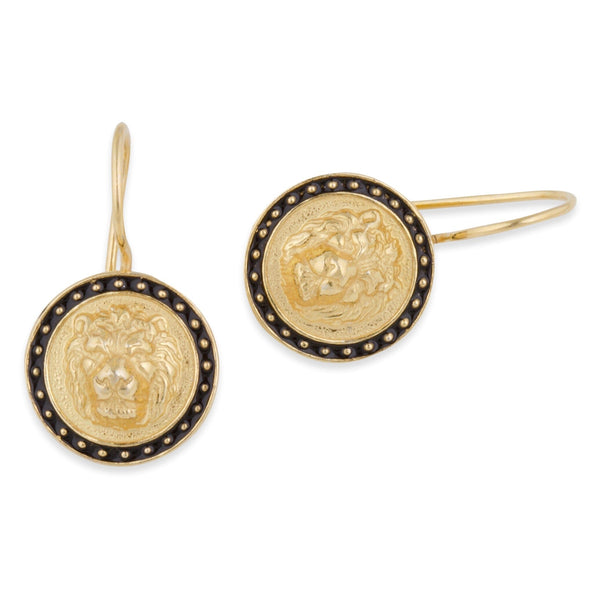 Turkish Gold Lion Hook Earrings – Teddy Sinclair